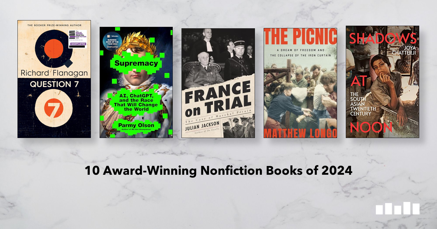 10 Award-Winning Nonfiction Books of 2024 - Five Books Expert ...