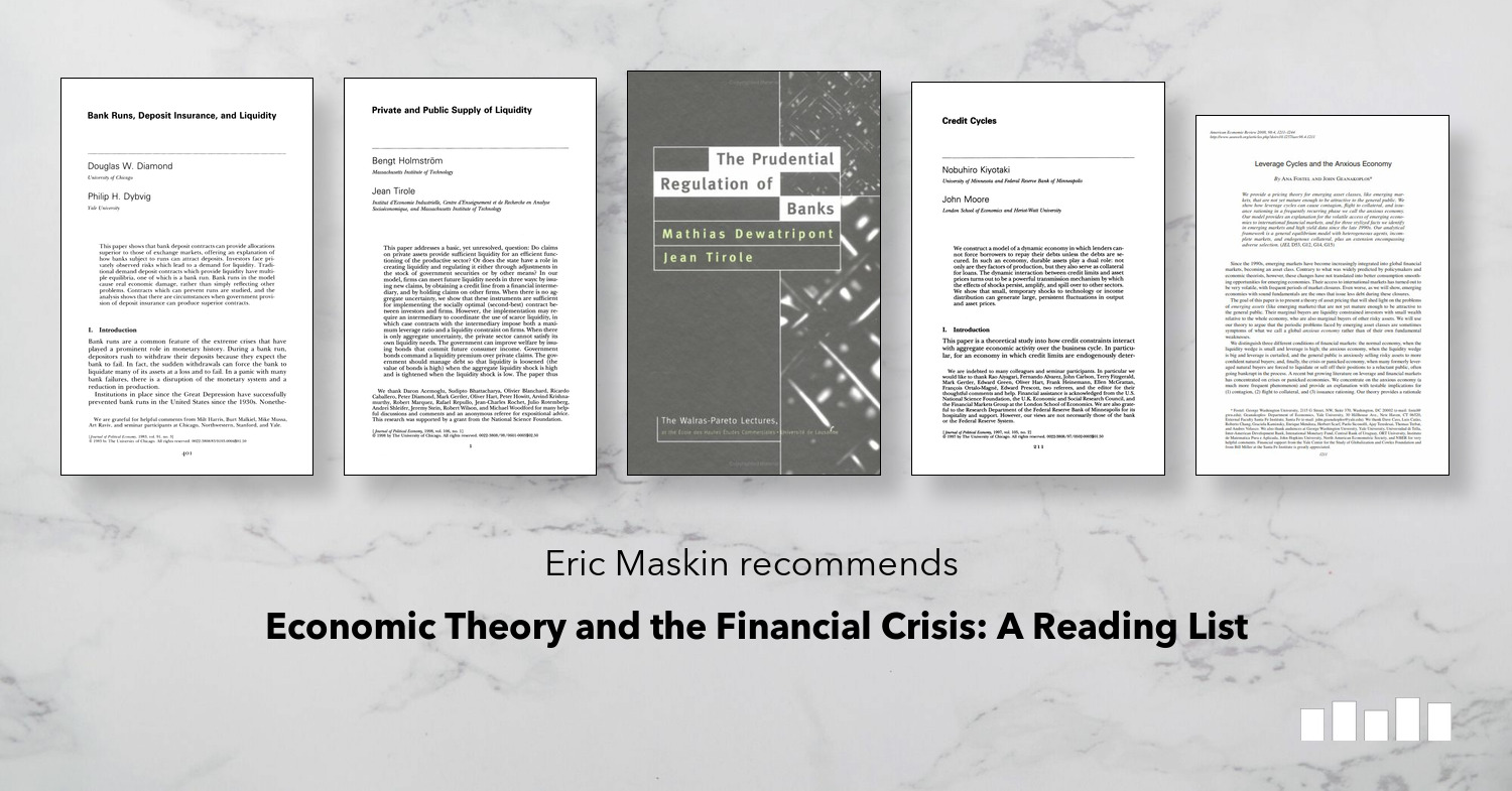 Economic Theory and the Financial Crisis: A Reading List - Five Books ...
