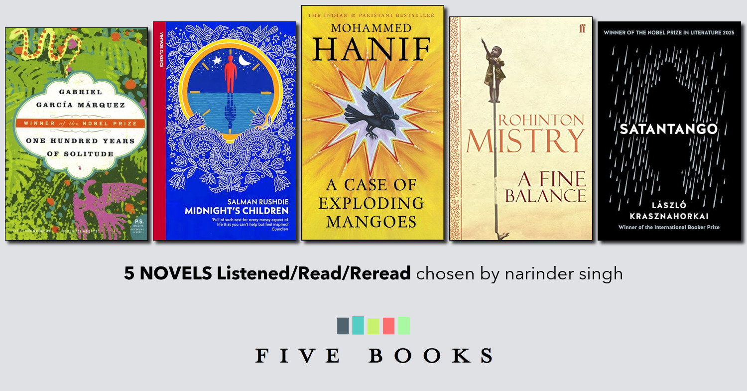 5 NOVELS Listened/Read/Reread - Five Books Reader List