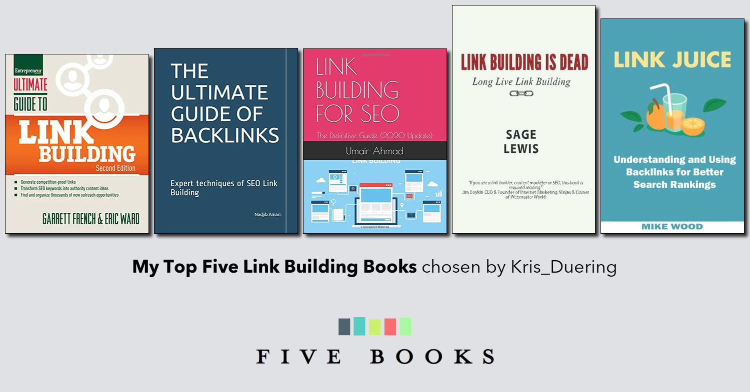My Top Five Link Building Books - Five Books Reader List